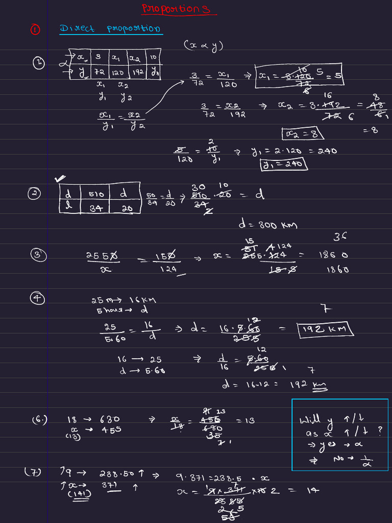 Proportions Math 2025 Annotated | PDF