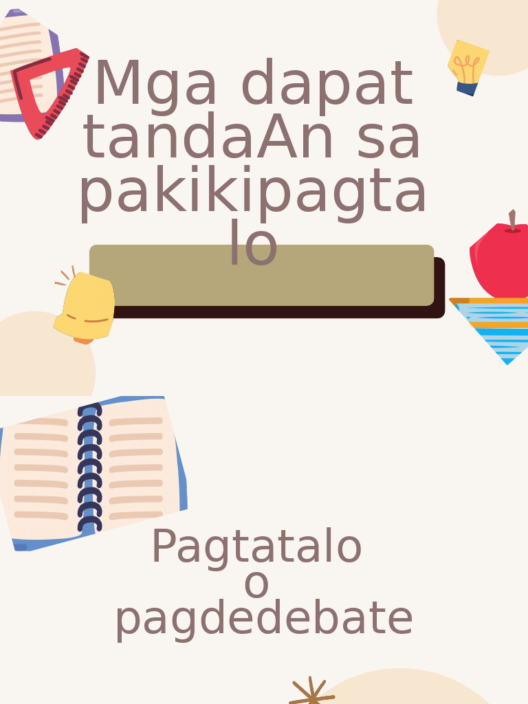 Dapat Tandaan at Gawin | PDF