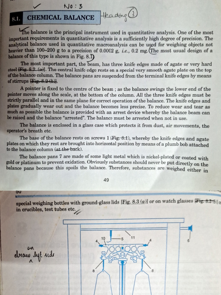Expt No 3. Chemical Balance | PDF | Weight