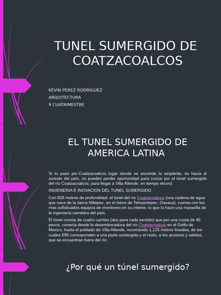 Tunel Sumergido de | PDF | Túnel