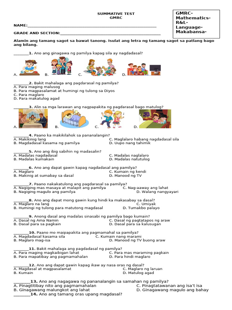 Summative Test q2 w5-6 | PDF