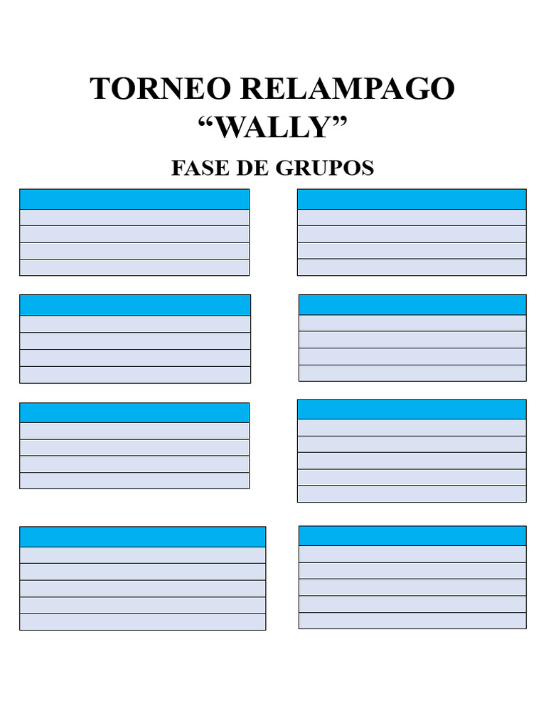 Fixture Wally | PDF