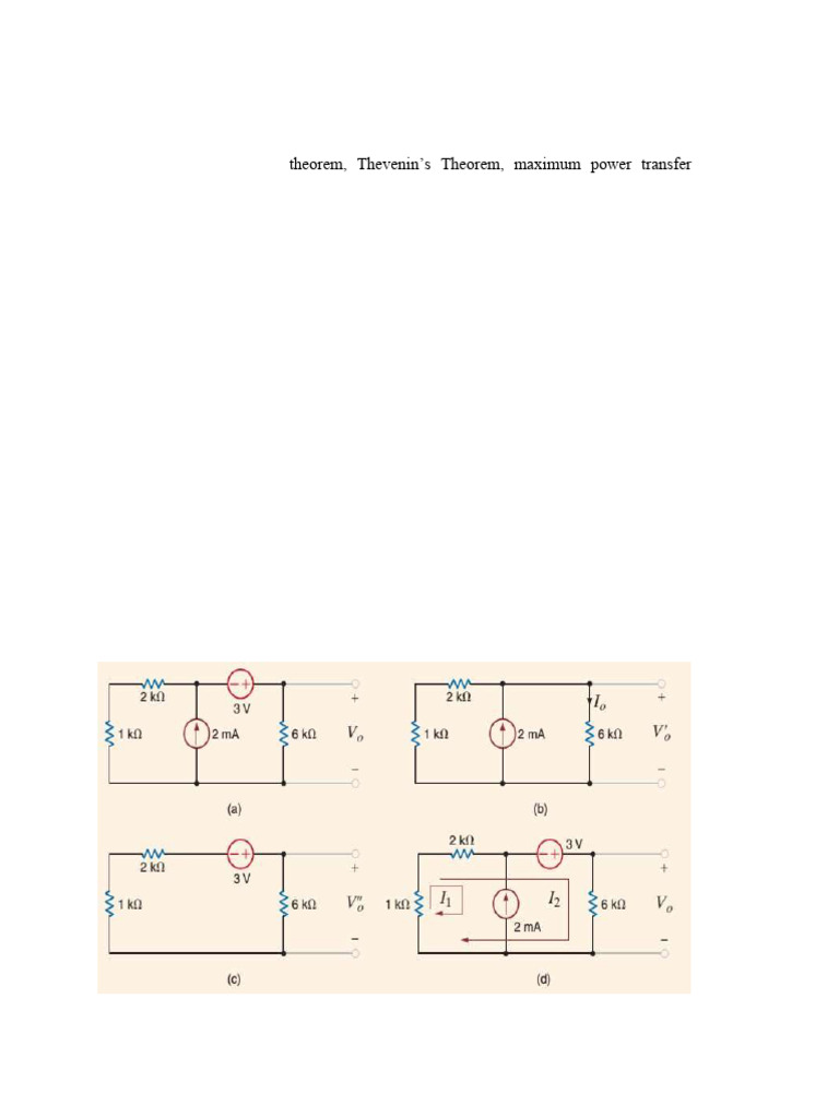Circuit Analysis with Network Theorems | PDF | Network Analysis ...