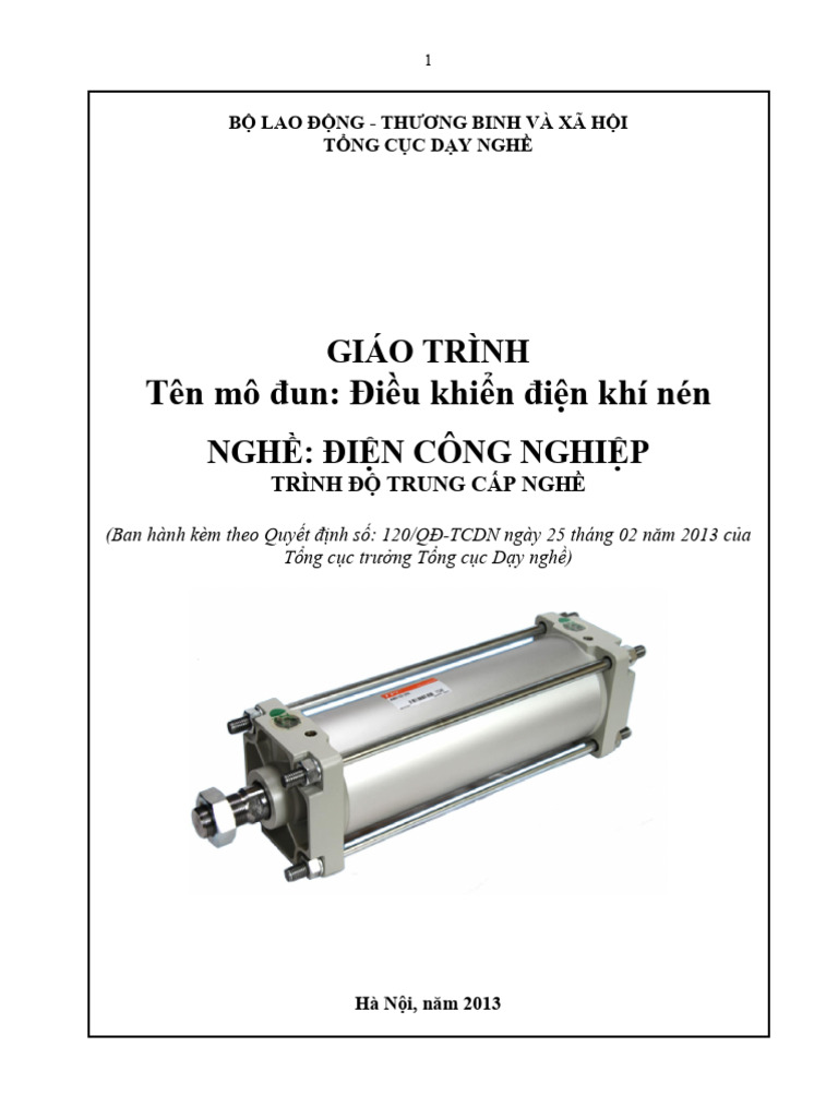 056-Giáo Trình Điều Khiển Điện Khí Nén - Nghề - Điện Công Nghiệp ...