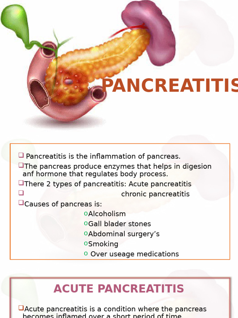 Understanding Pancreatitis: Types & Diet | PDF