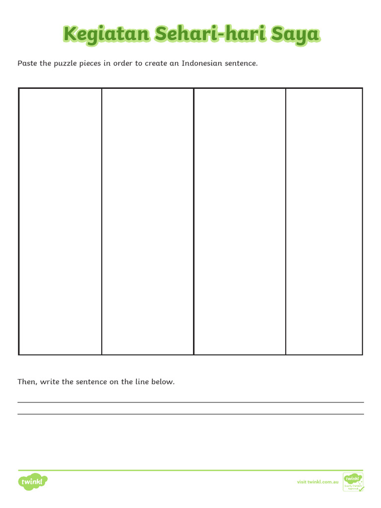 Au in 1654065288 Daily Routine Word Order With Pictures Indonesian Ver ...