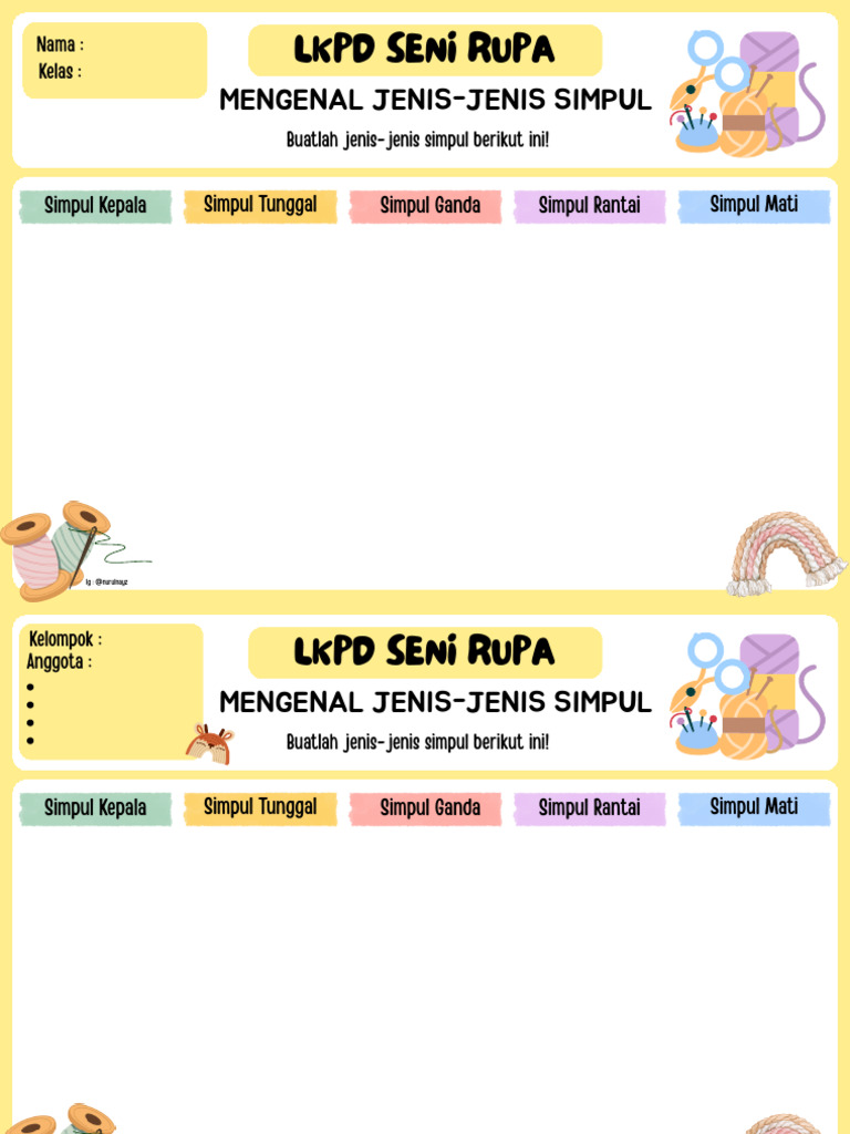 Mengenal Jenis Simpul Seni Rupa | PDF
