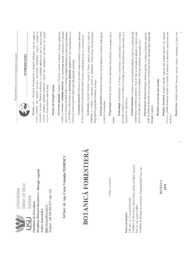 Botanica Forestiera | PDF