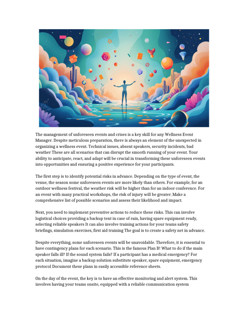 6-5 - Management of Unexpected Events and Crisis Situations | PDF ...