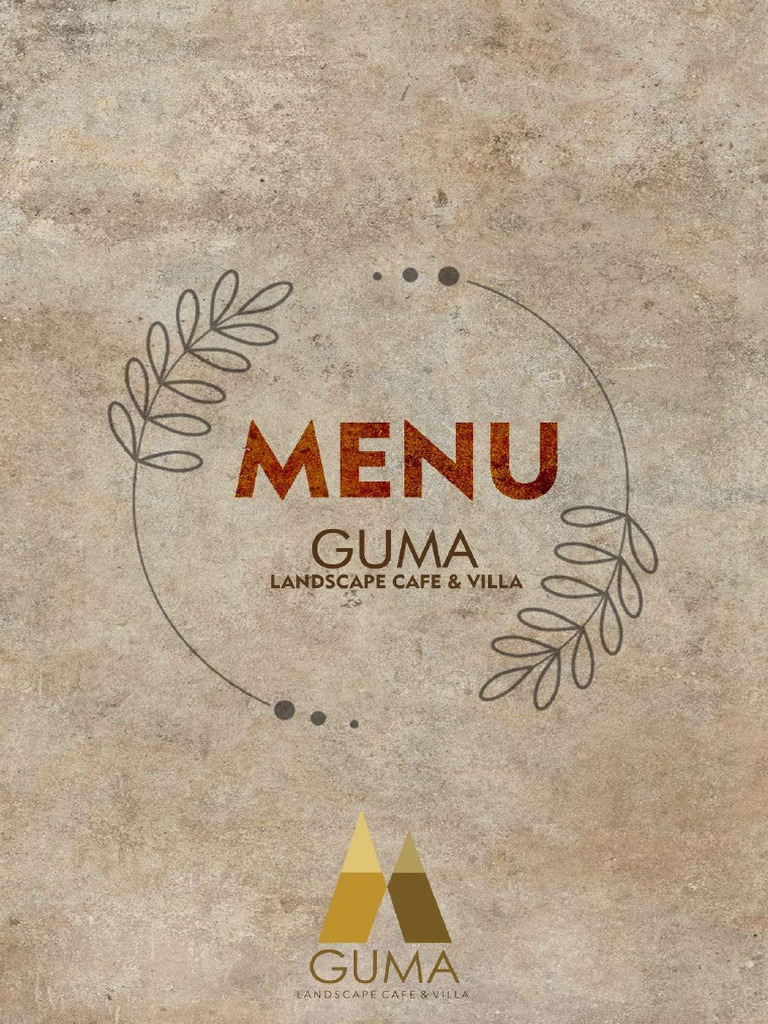 Guma Landscape Cafe Menu | PDF