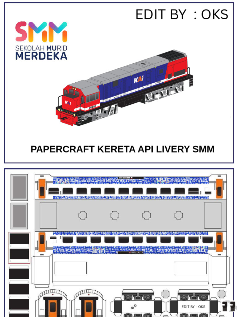 Papercraft Kereta Api untuk SMM | PDF