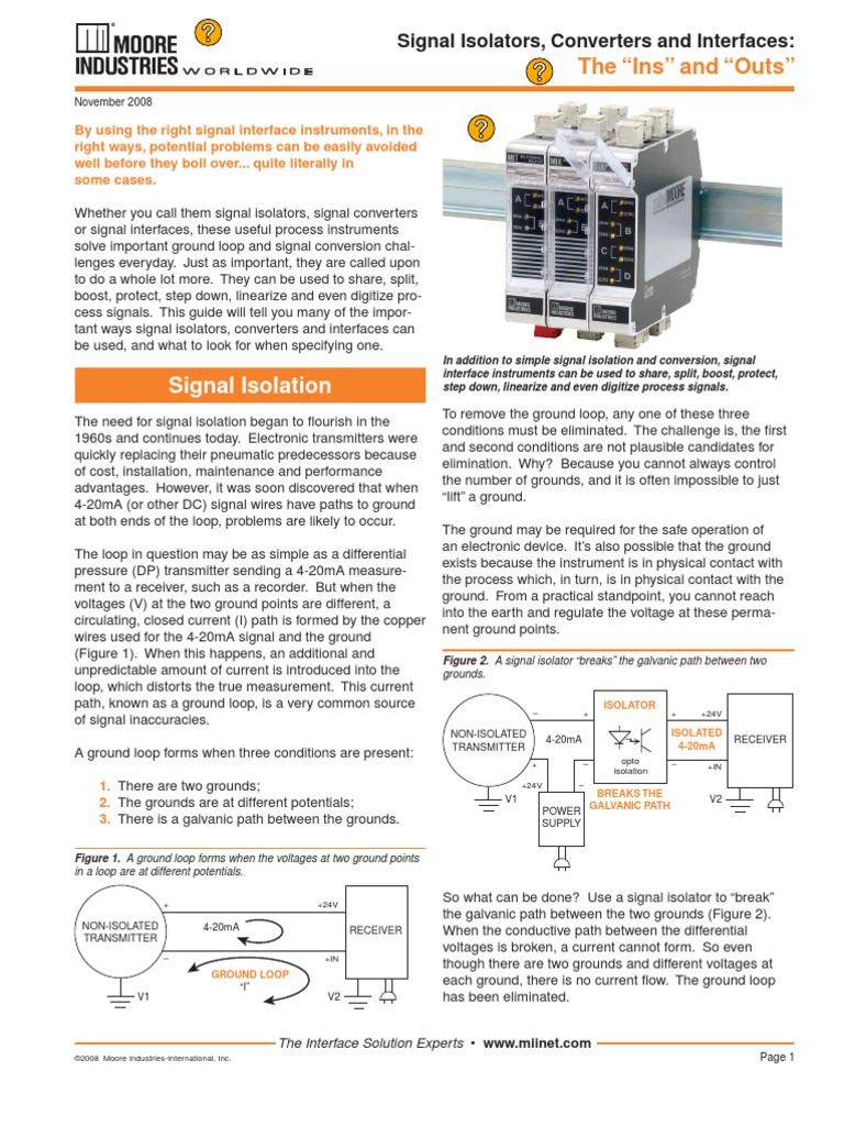 Interactive Signal Interface Ins and Outs | PDF | Signal (Electrical ...