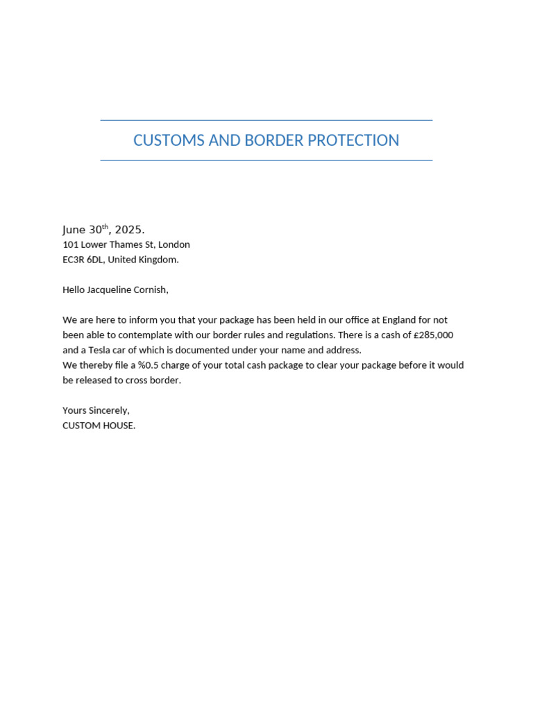 National Customs Authority | PDF