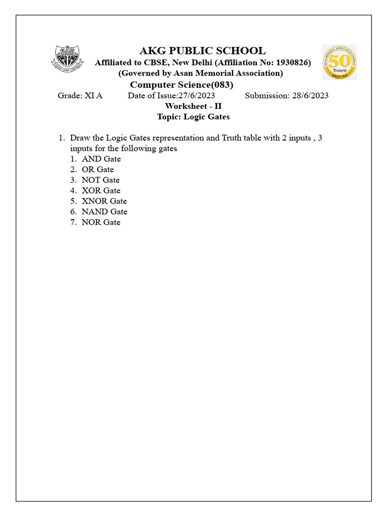 CS Worksheet II | PDF