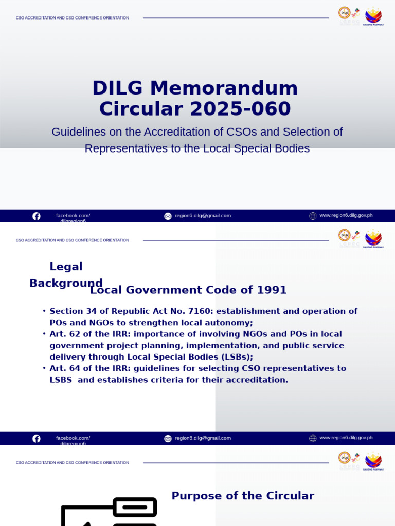Guidelines for CSO Accreditation 2025-060 | PDF | Government | Justice