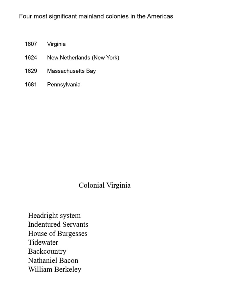 Colonial Virginia | PDF