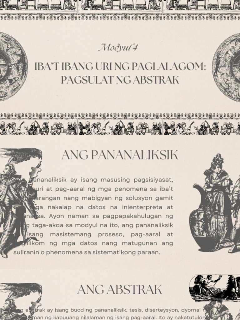 Modyul 4 Pagsulat NG Abstrak | PDF
