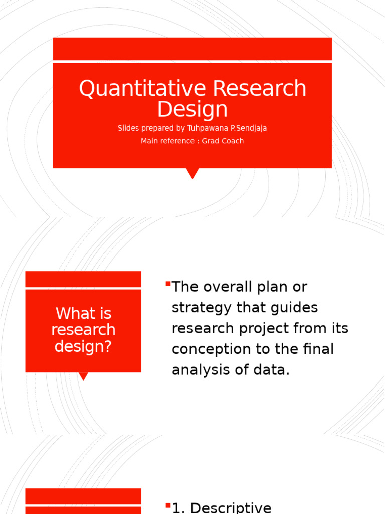 Quantitative Research Design | PDF | Statistics | Quantitative Research