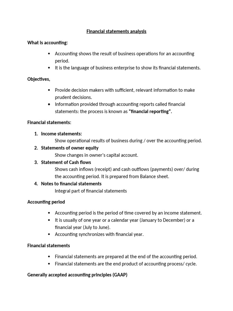 Financial Statements Analysis Lecture 1 | PDF | Balance Sheet | Debits And Credits