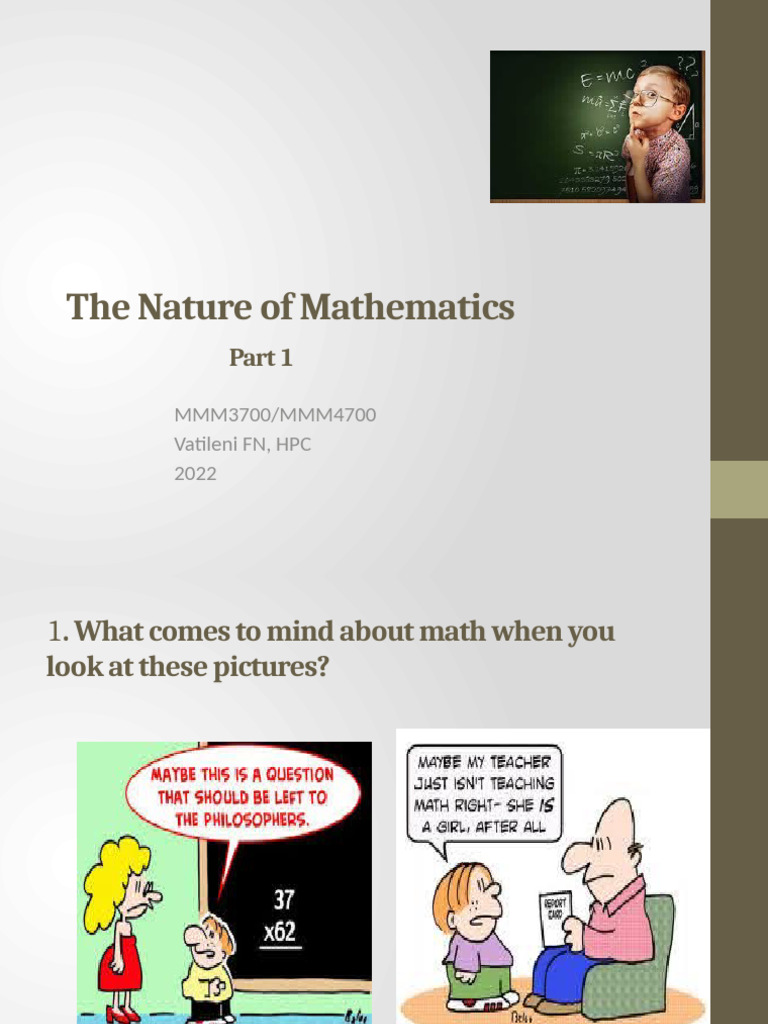 Understanding the Nature of Mathematics | PDF | Mathematics | Cognition