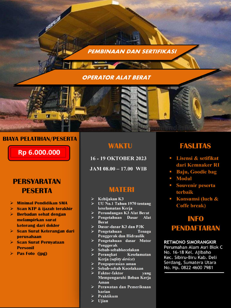 Brosur Alat Berat Okt | PDF
