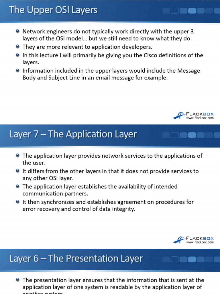 03-05 The Upper OSI Layers | PDF