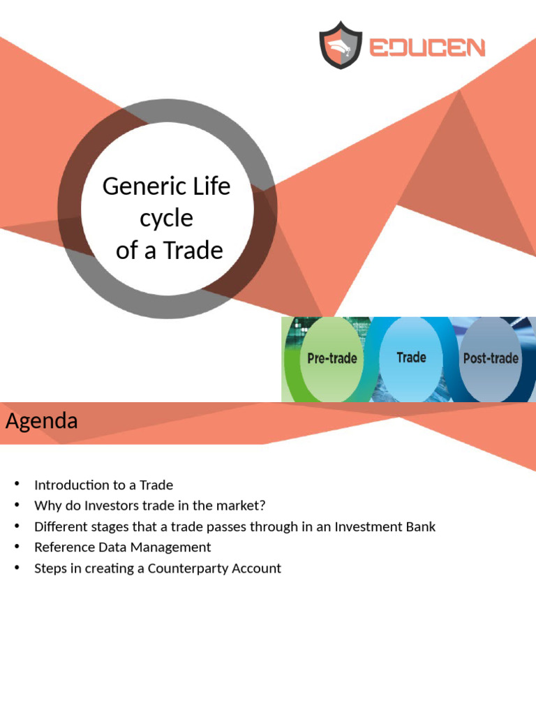 Trade Life Cycle in Investment Banking | PDF | Over The Counter ...