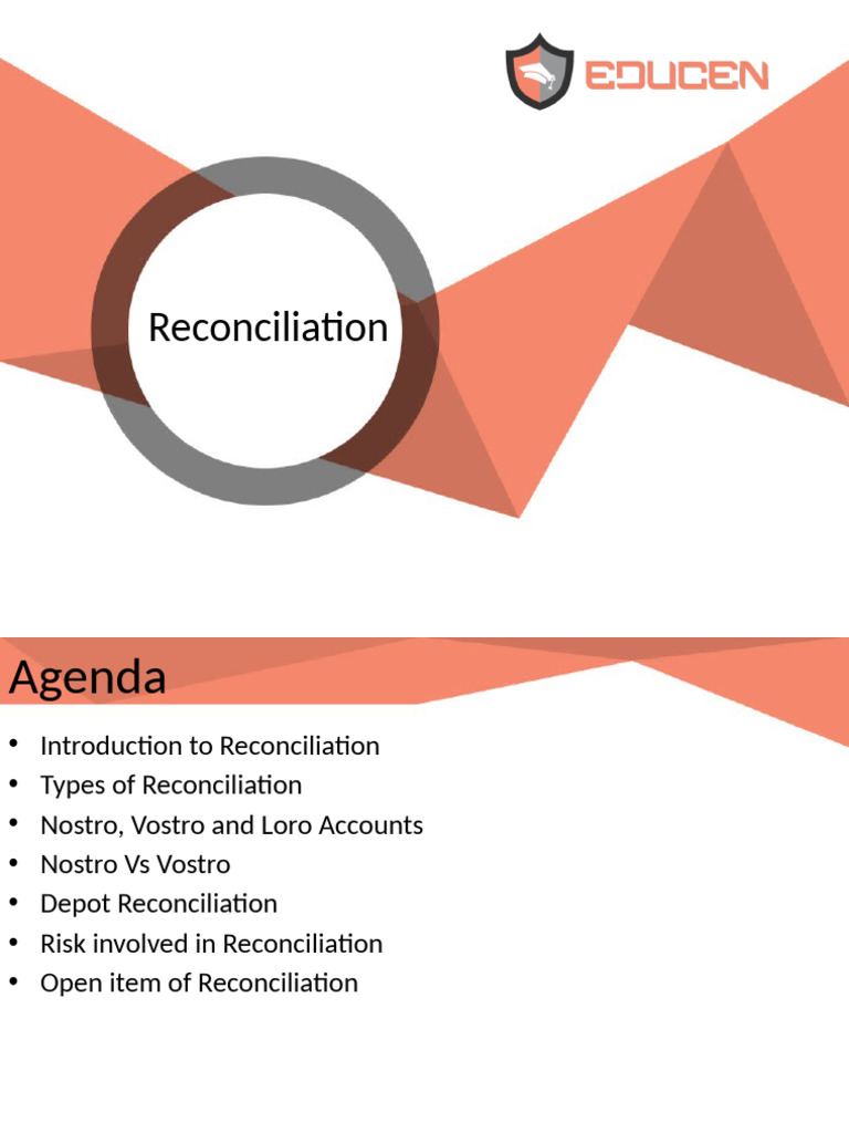 Depot and Cash Position Reconciliation | PDF | Market (Economics) | Banking