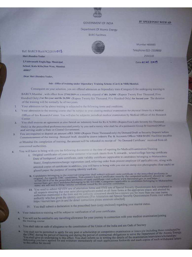 Barc Documents PDF | PDF