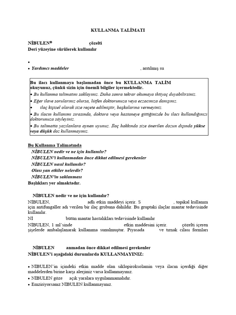Nibulen 10 MG ML Dermal Cozelti KT | PDF