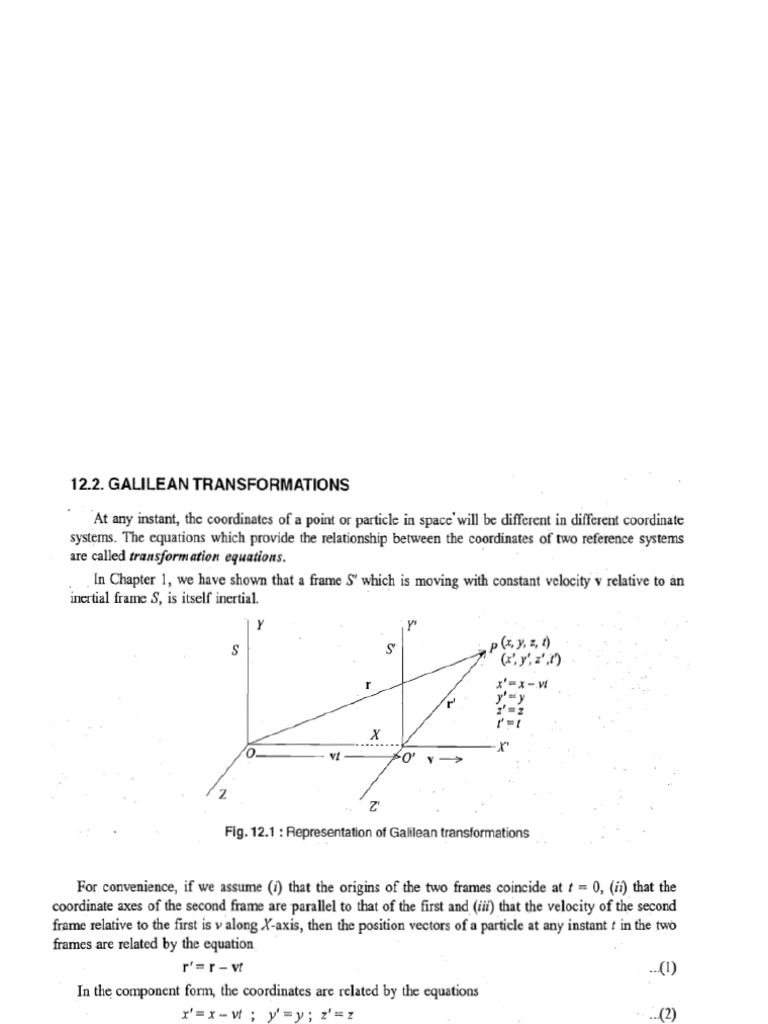 Special Relativity in Classical Mechanics | PDF