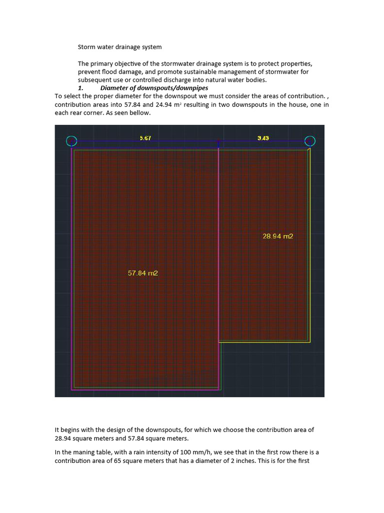 Storm Water Drainage Syste1 | PDF | Stormwater | Storm Drain