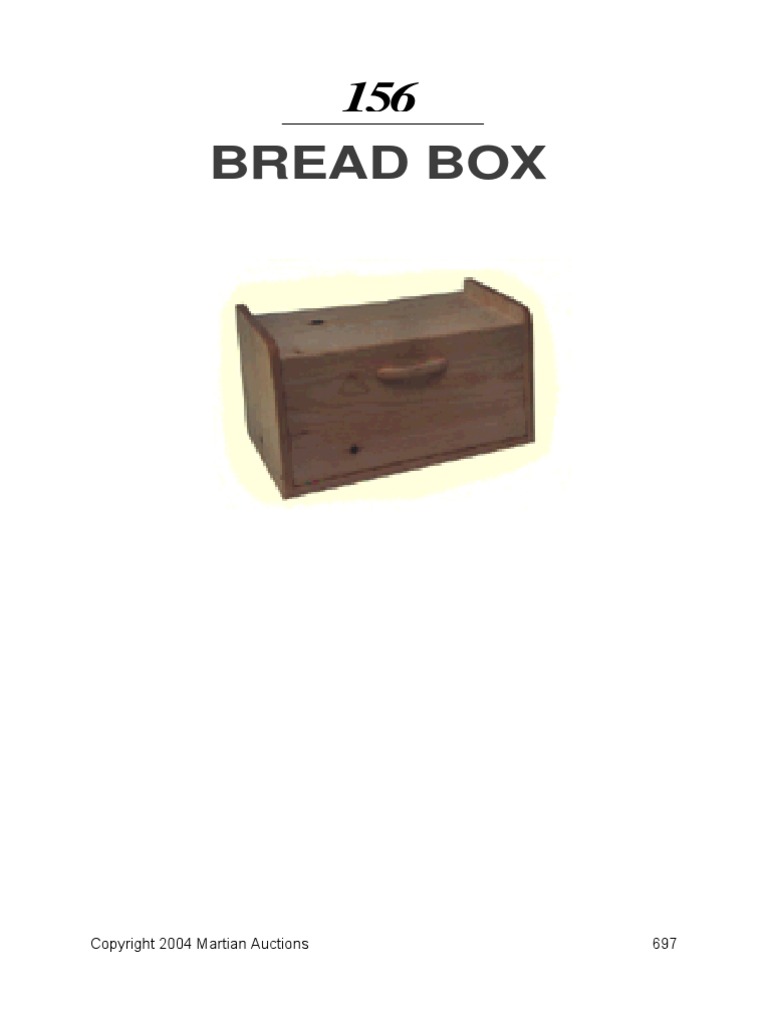 DIY Wooden Bread Box Plans | PDF | Art
