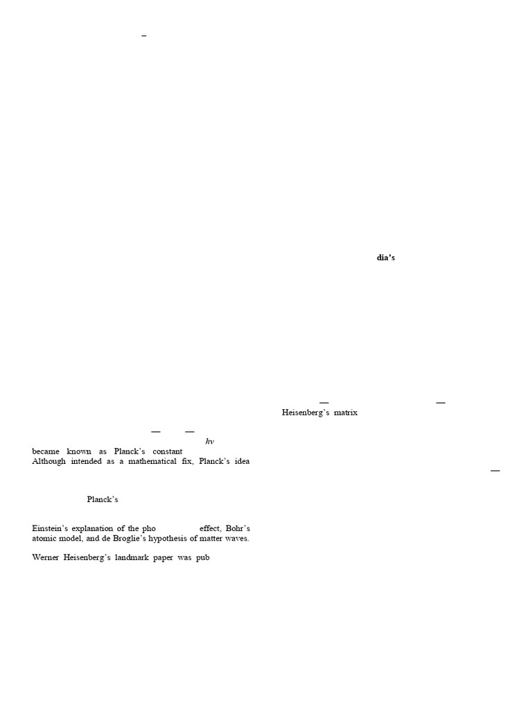 Timeline of Quantum Evolution Over the Century | PDF | Quantum ...