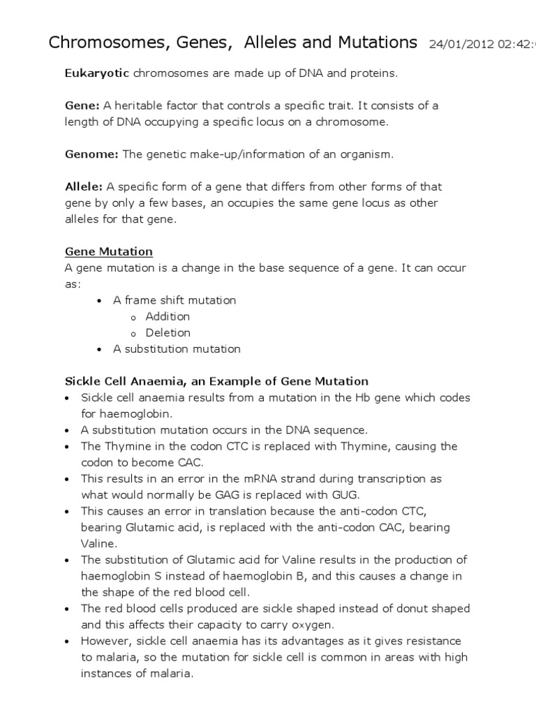 Genetics - IB Topics 10 and 4 | PDF | Meiosis | Dominance (Genetics)