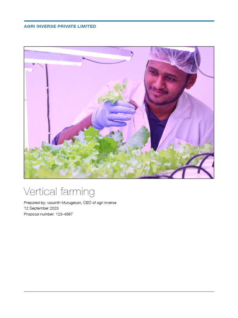 Agri Inverse Business Proposal | PDF | Agriculture