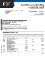 My RBC Bank Statement | PDF | Cheque | Banks