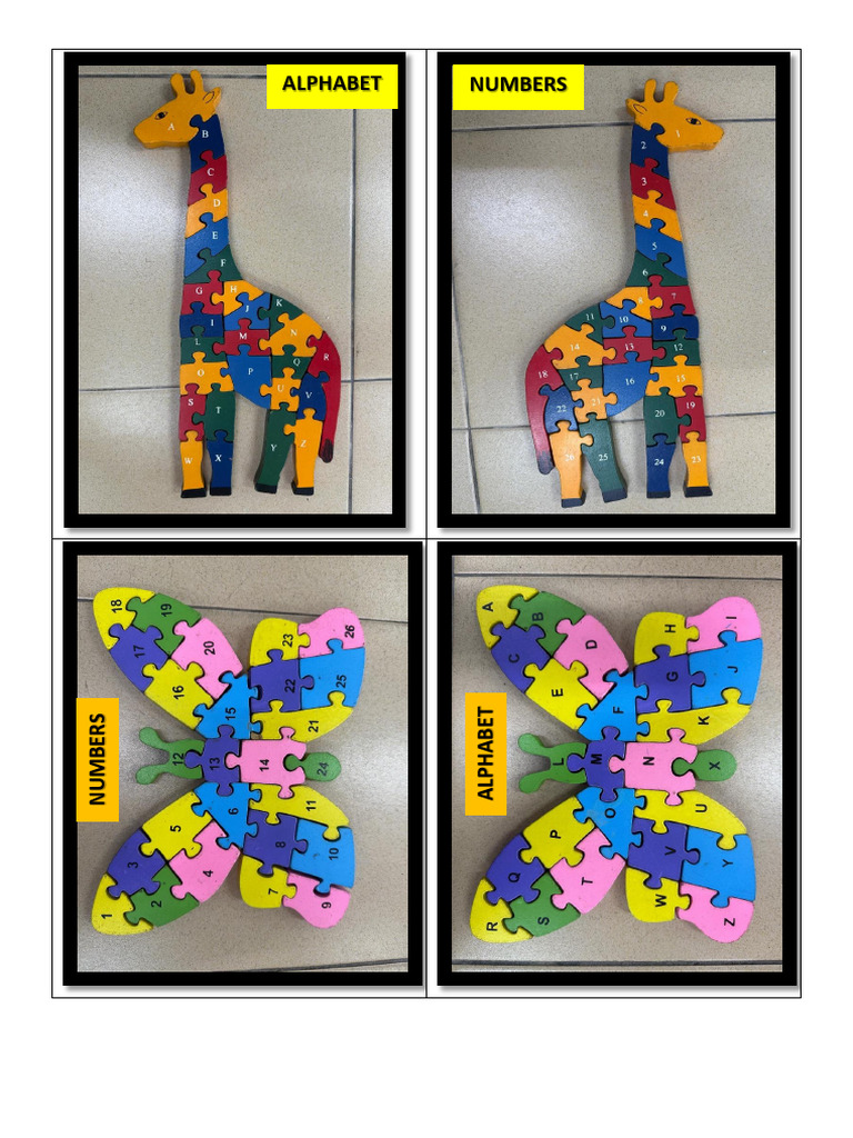Puzzle Zirafah Butterfly PRA | PDF