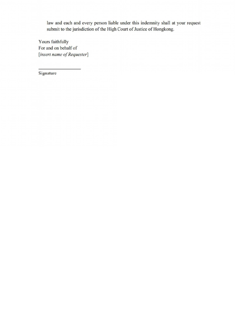 LOI Shipper - Sample 22 | PDF