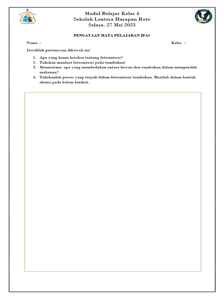 Modul Day 2 - Grade 4 (27 Mei 2025) | PDF