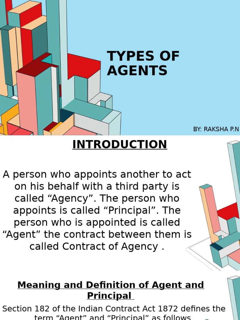 Types of Agents in Agency Law | PDF | Auction | Law Of Agency