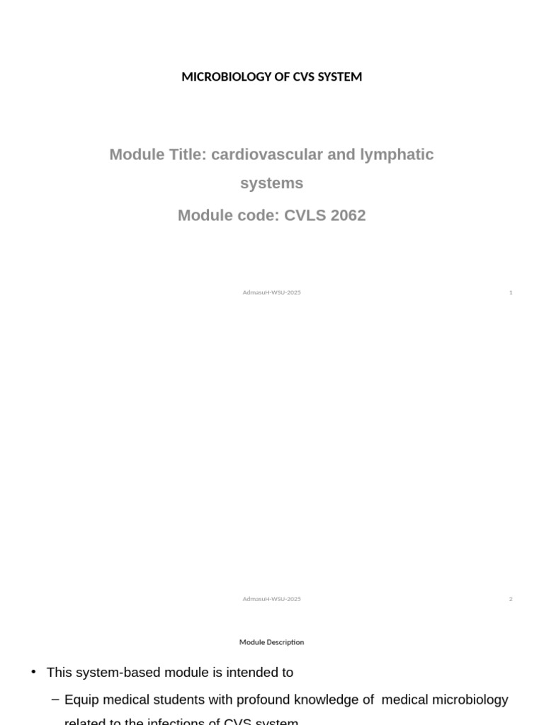 Micro CVS | PDF | Sepsis | Infection