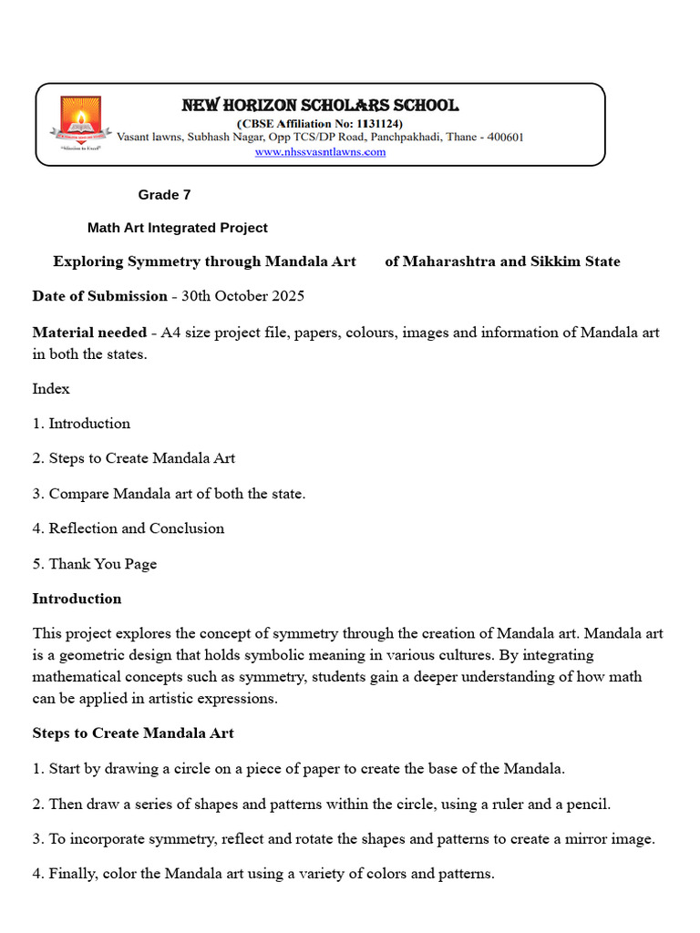 Grade 7 Art Integrated Math Project 2025-26.docx - 20251013 - 072813 ...