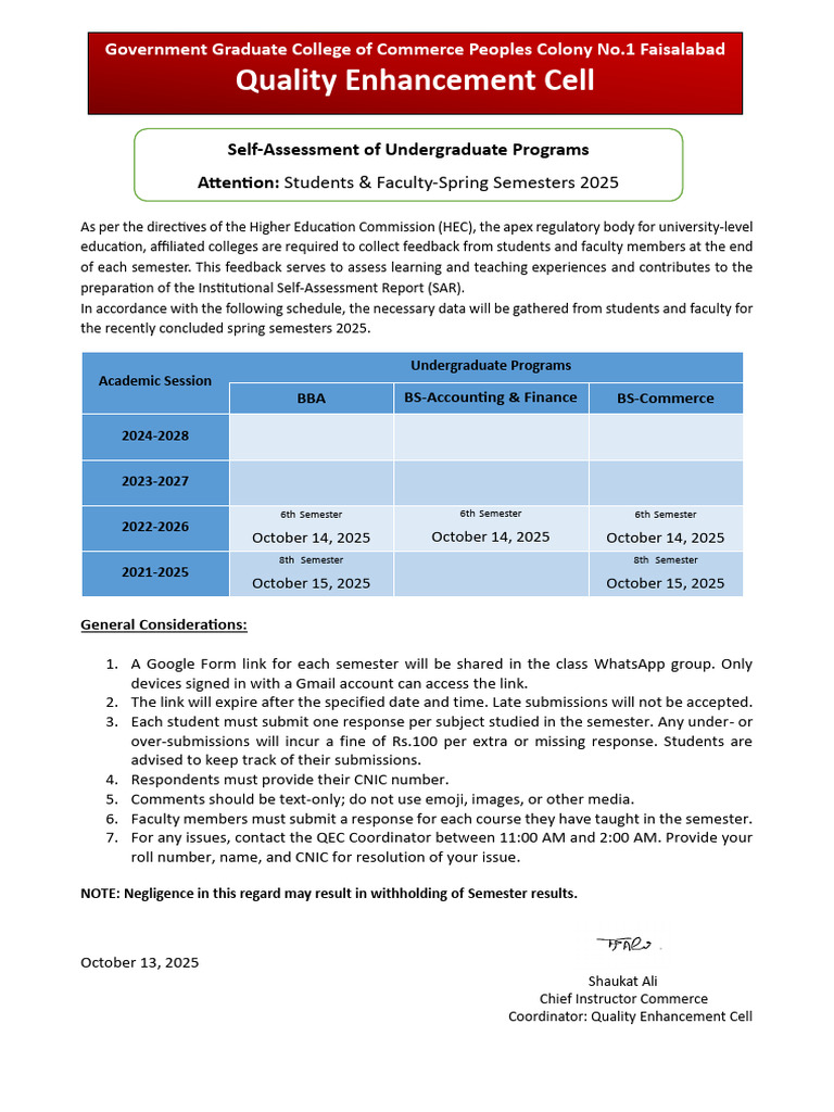 Notice For Students & Teachers-1 | PDF