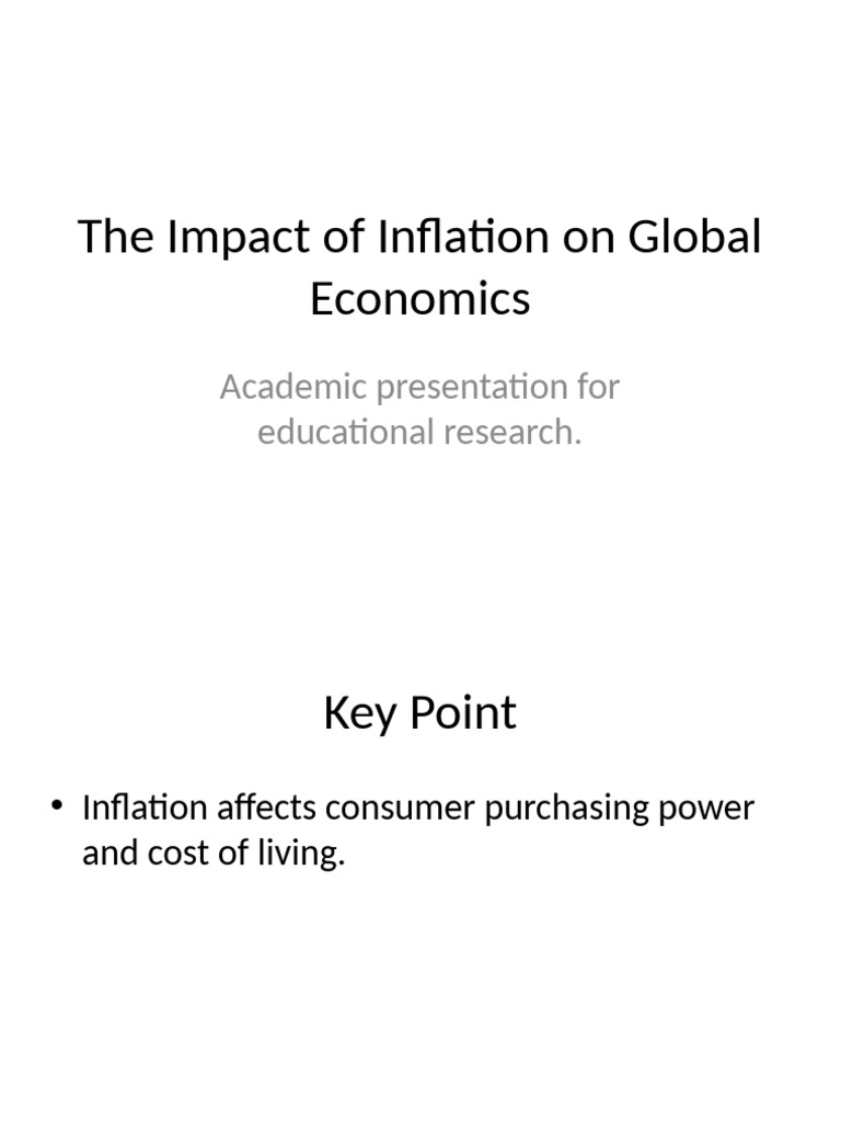 Global Economics Inflation Presentation | PDF