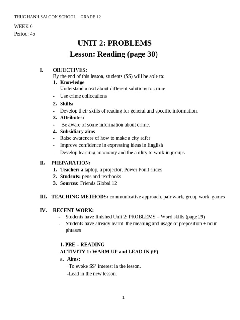 Grade 12 Reading Lesson on Crime Solutions | PDF | Linguistics