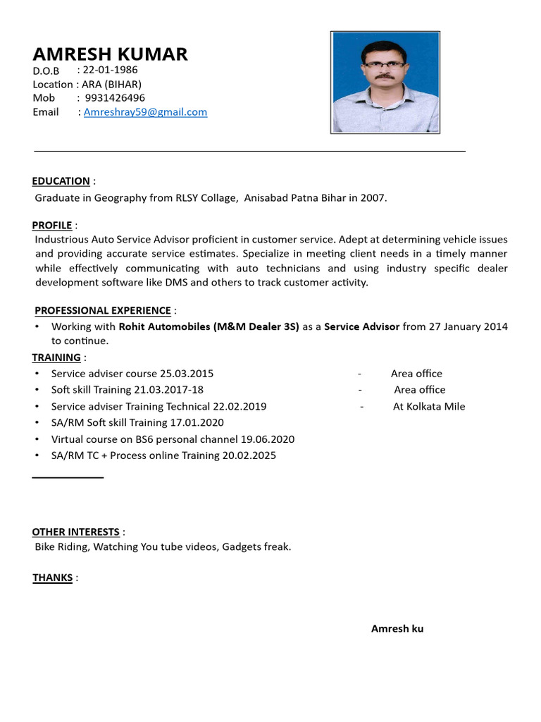 Amresh Ray Resume - Edited - Edited | PDF