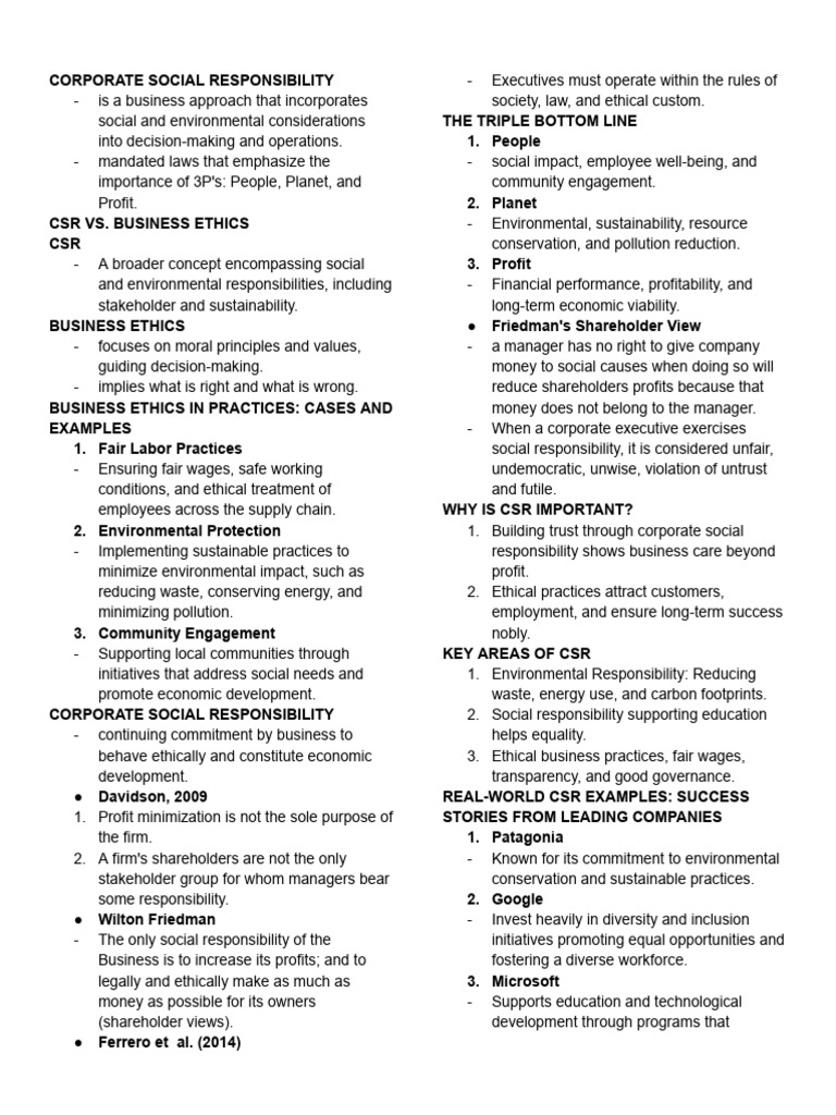Understanding Corporate Social Responsibility | PDF | Corporate Social ...