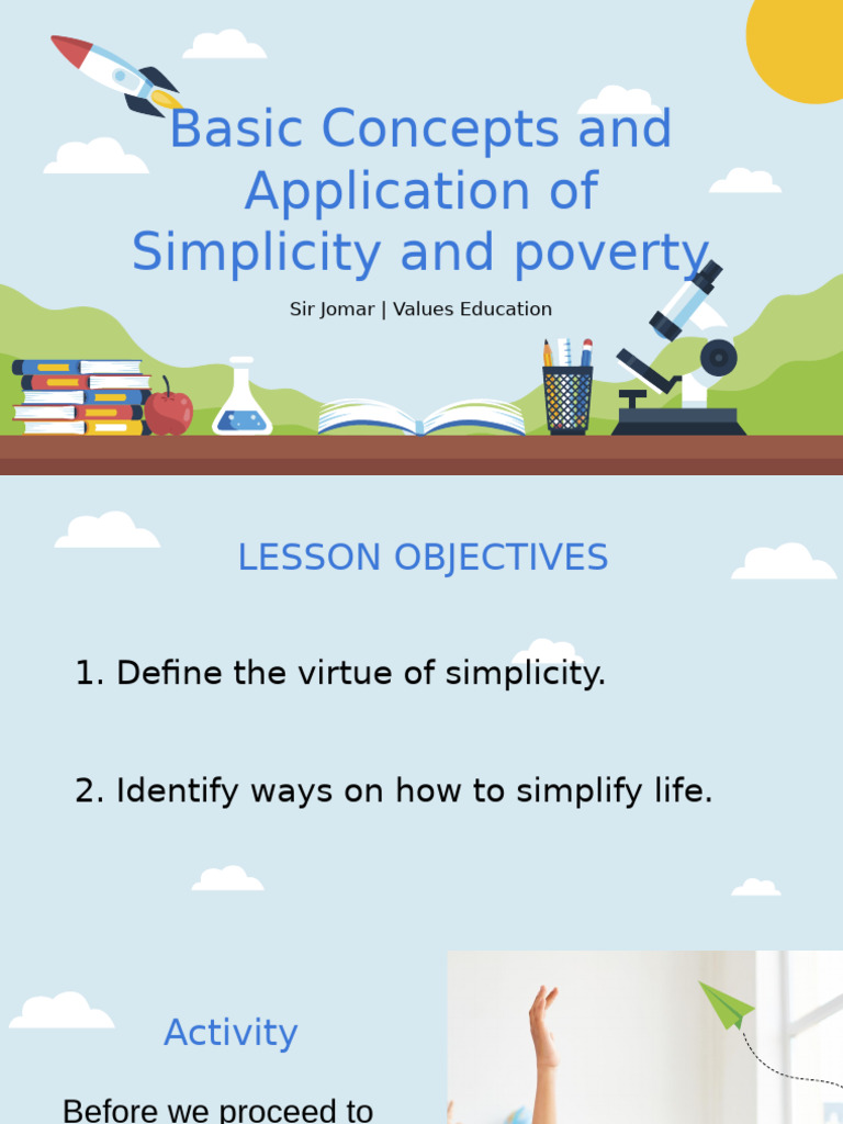 G7 Basic Concepts and Application of Simplicity | PDF