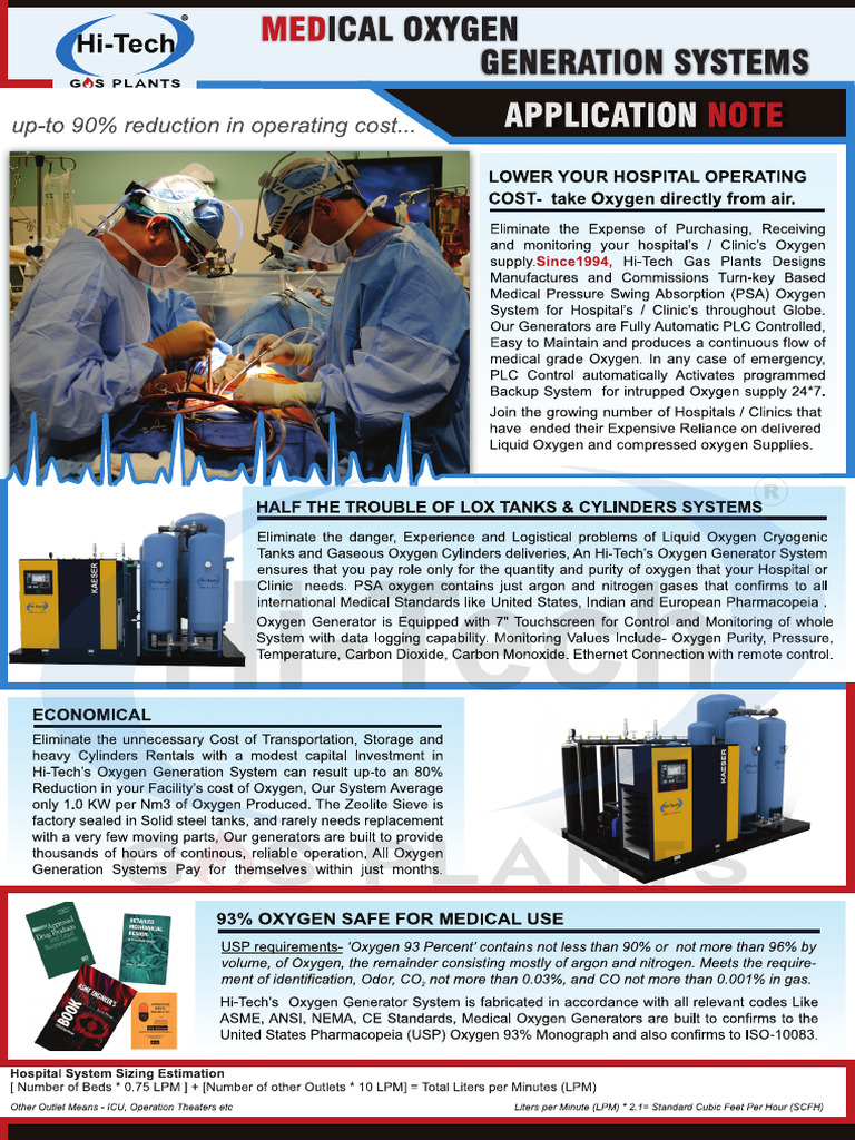 PSA Medical Oxygen Plant Flyer | PDF